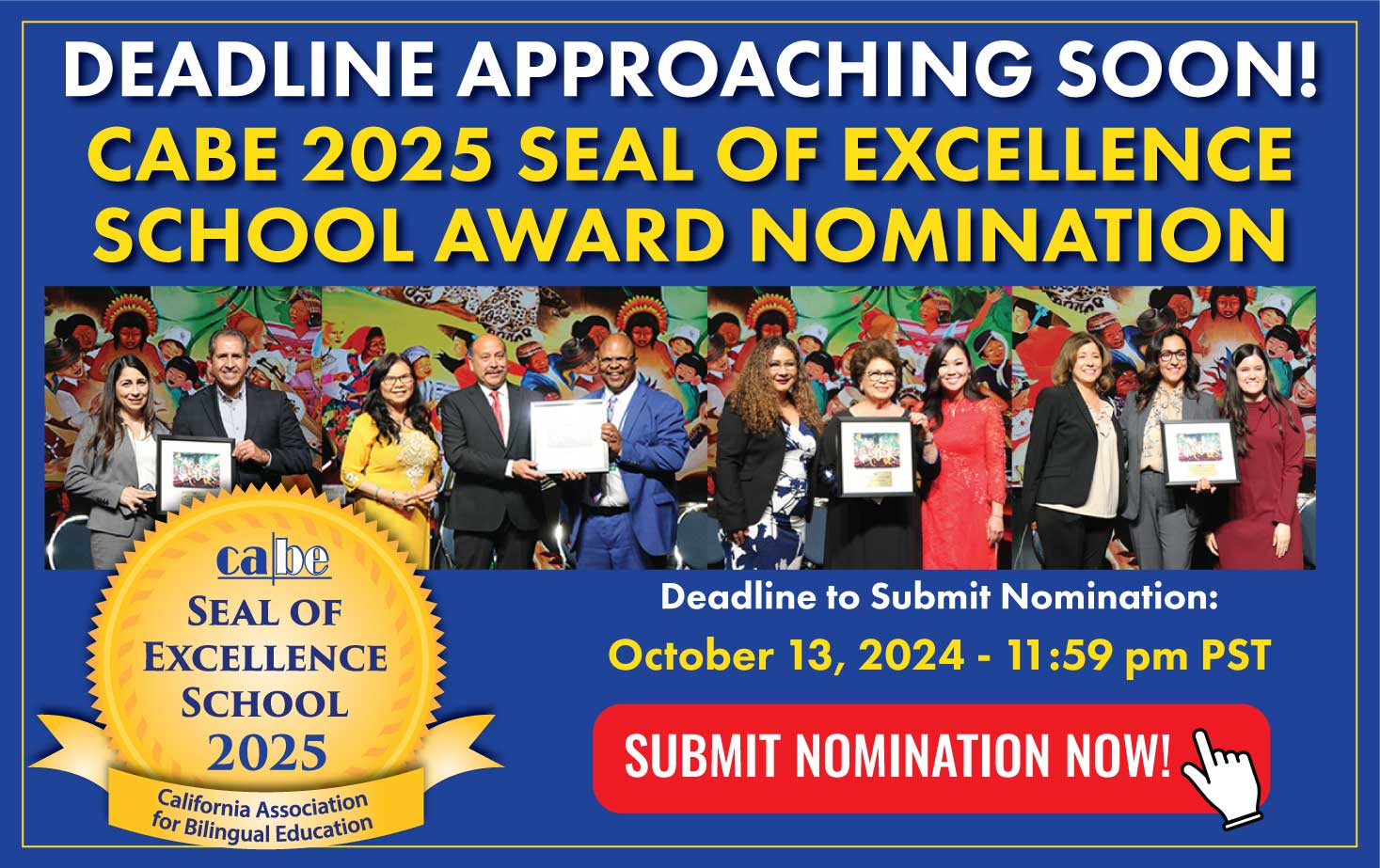 CABE’s 50th Anniversary 2025 Seal of Excellence School Award!